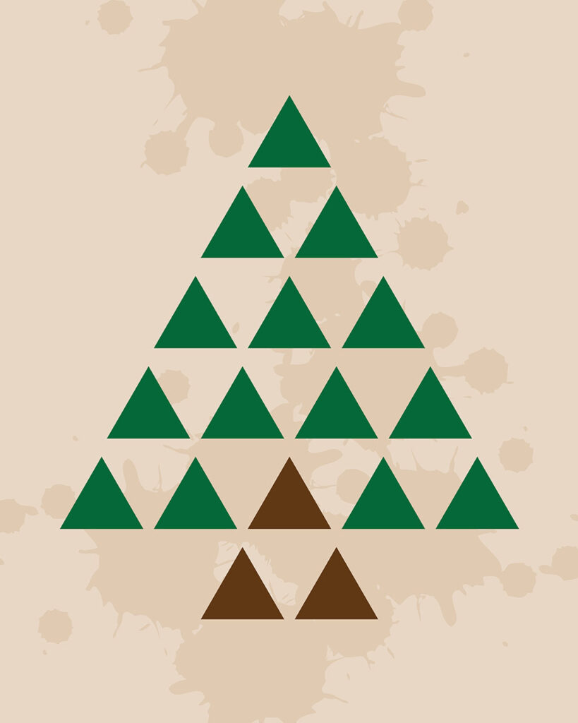 Triangle Tree | K. Bradley Washburn Art & Design